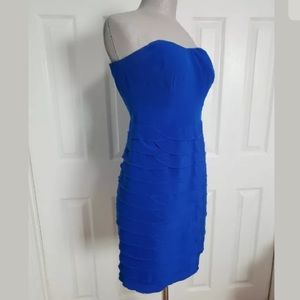 Gianni Bini | Dresses | Gianni Bini Blue Cocktail Strapless Dress Size ...